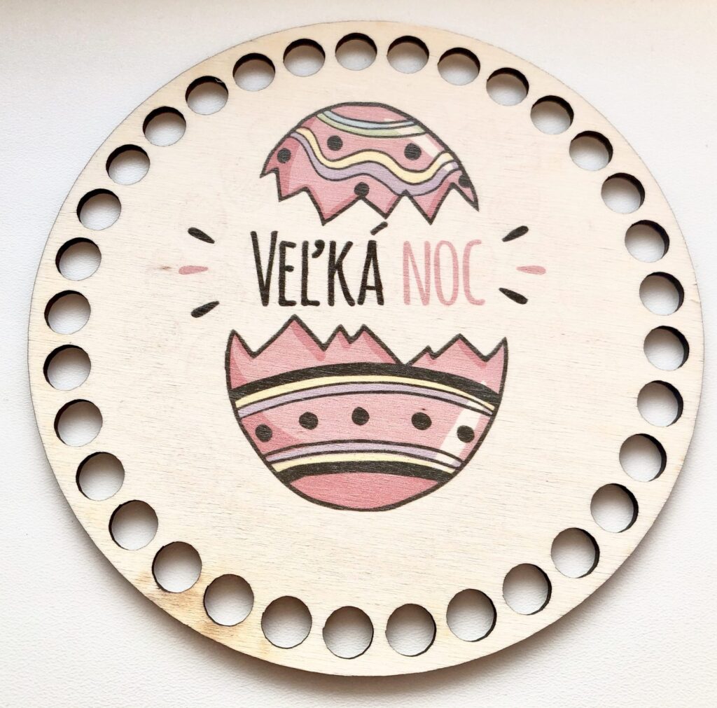00002 Podstavec Veľká noc - Vajco - VEĽKÁvlna